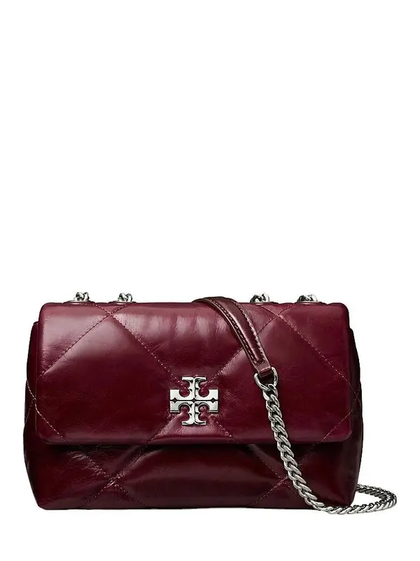 Tory Burch Kira Diamond Quilted Shoulder Bag - Dark Carmine