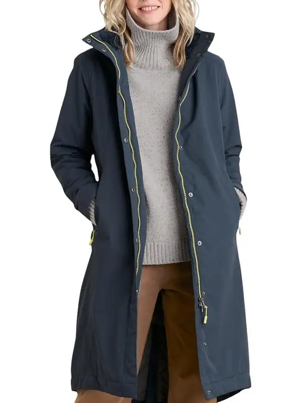SEASALT CORNWALL Janelle Long Coat - Squid Ink