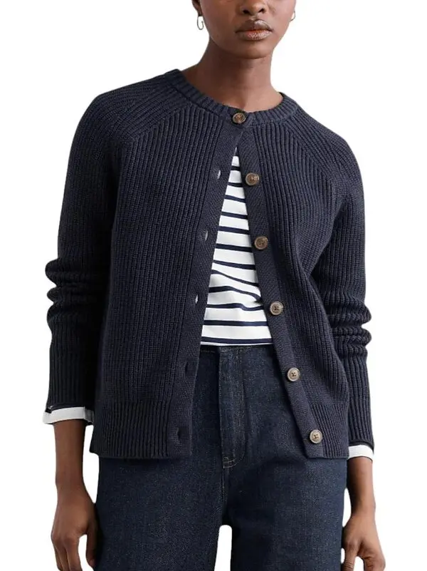 SEASALT CORNWALL Potters Meadow Cardigan - Maritime