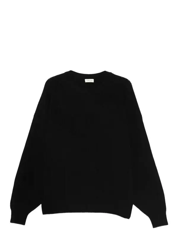 Fear Of God Round-neck Wool Sweater - Black