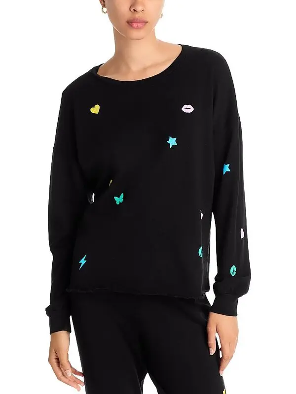 Aqua Tessa Pullover - Black