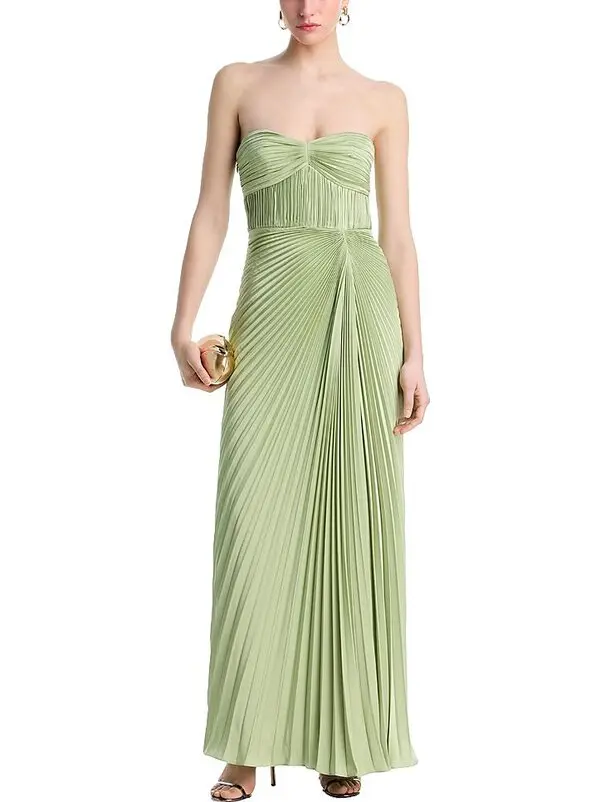 AMUR Joyceanne Plisse Gown - Stem