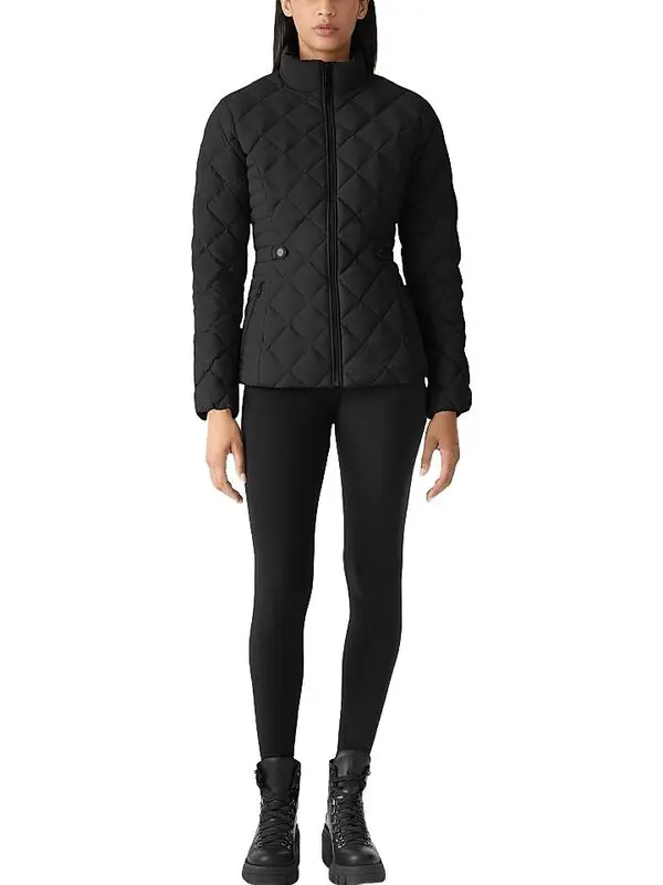 Mackage Diamond Quilted Down Puffer Jacket - Black