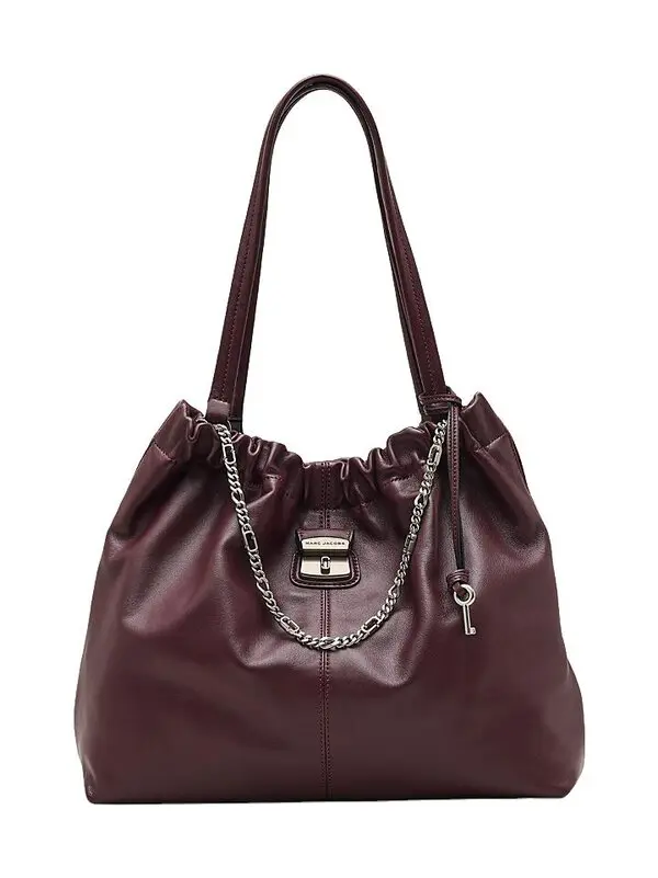 Marc Jacobs The Cristina Leather Tote - Dark Plum