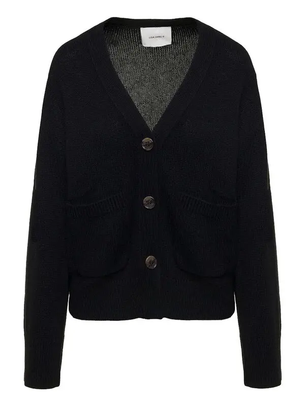 LISA YANG Danni Knitted Cashmere Cardigan - Black