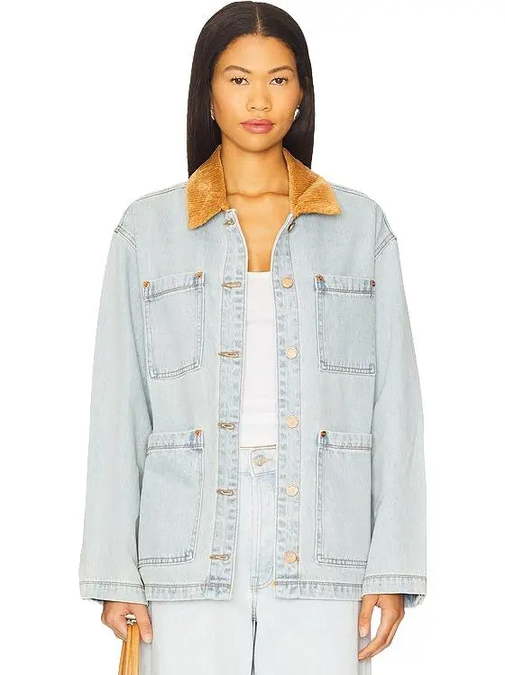 Blanknyc Denim Corduroy Shacket - Blue