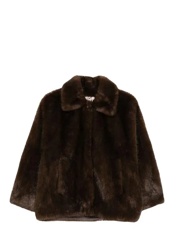 VALENTINI 1972 Faux Fur Jacket - Brown