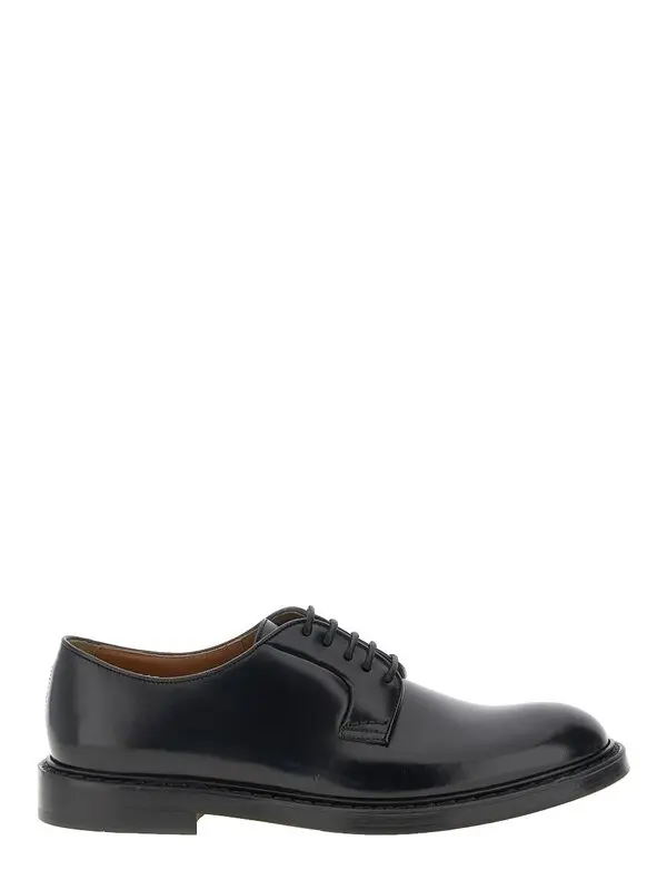 DOUCAL'S 5 Fori Lace-up Derby Shoes - Black