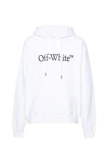 Off-White Hooded Sweatshirt - White
