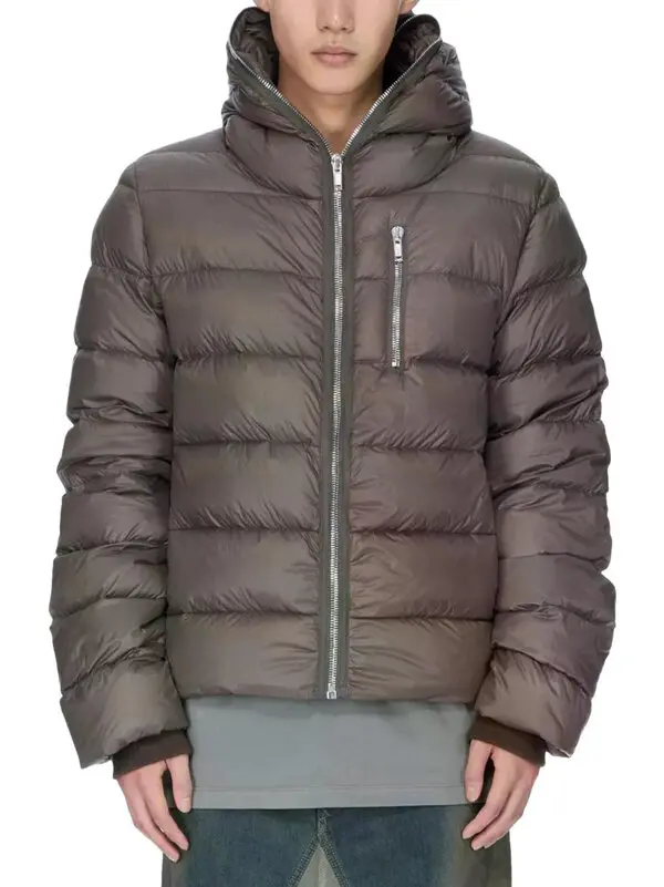Rick Owens Hooded Puffer Jacket - Brown