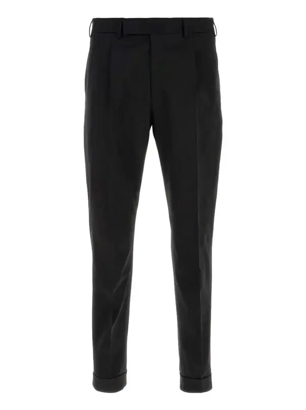 PT TORINO Pleated Trousers - Black