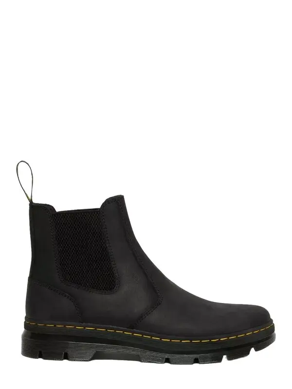 Dr. Martens Elastic-panel Leather Boots - Black