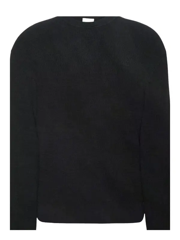 Calvin Klein Textured Cotton Sweater - Black