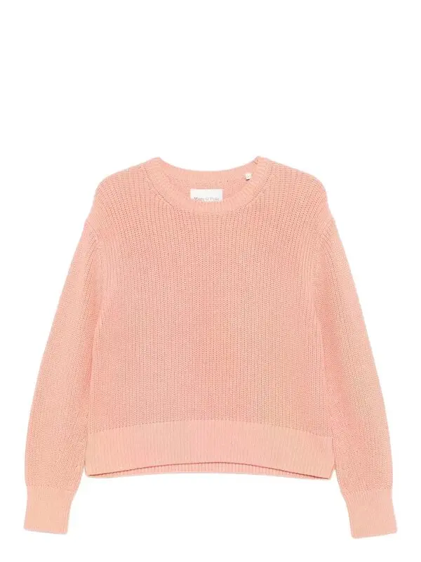 Marc O'polo Ribbed Crew-neck Sweater - Pink