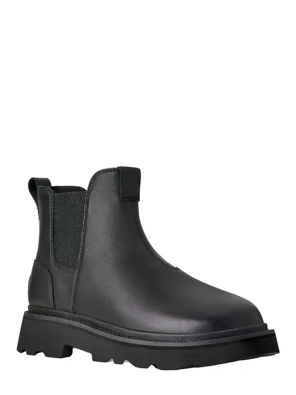 UGG Chelsea Lug Leather Boots - Black