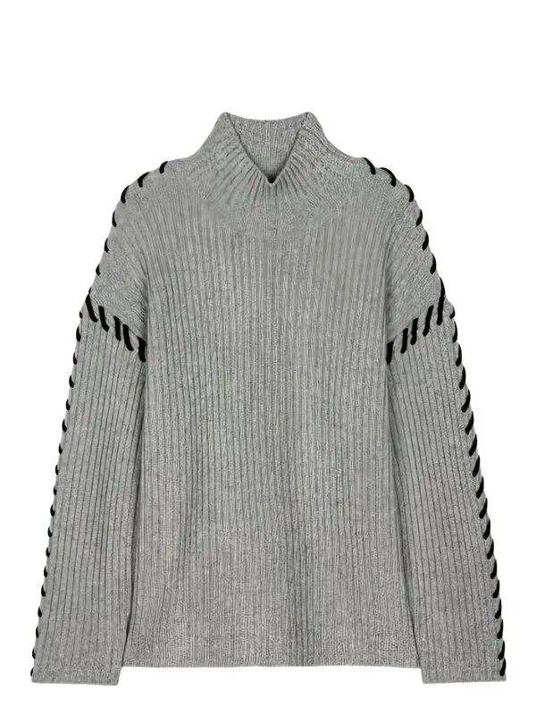 Rails Liam Ribbed Sweater - Grey