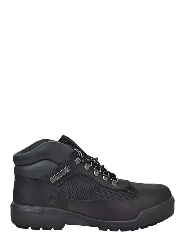 Timberland Panelled Leather Boots - Black