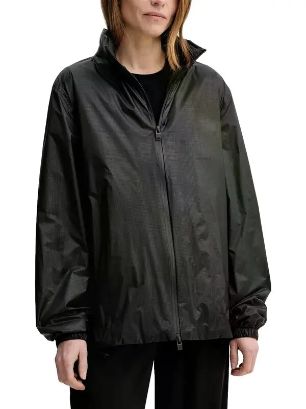 Rains Zip-front Lightweight Jacket - Black