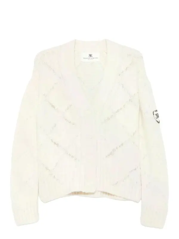 Ermanno Scervino Button-front Cable-knit Cardigan - Neutrals