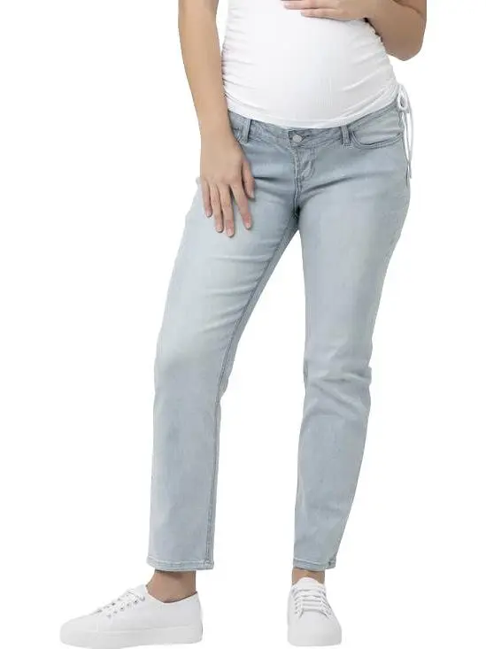 RIPE MATERNITY Hunter Over Bump Crop Jean - Clean Fade