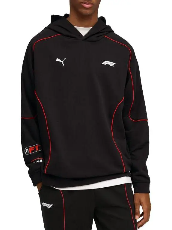 PUMA F1 Graphic Cotton Blend Hoodie - Puma Black