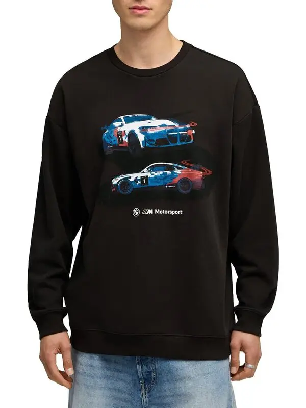 PUMA X Bmw M Motorsport Long Sleeve Graphic T-shirt - Puma Black