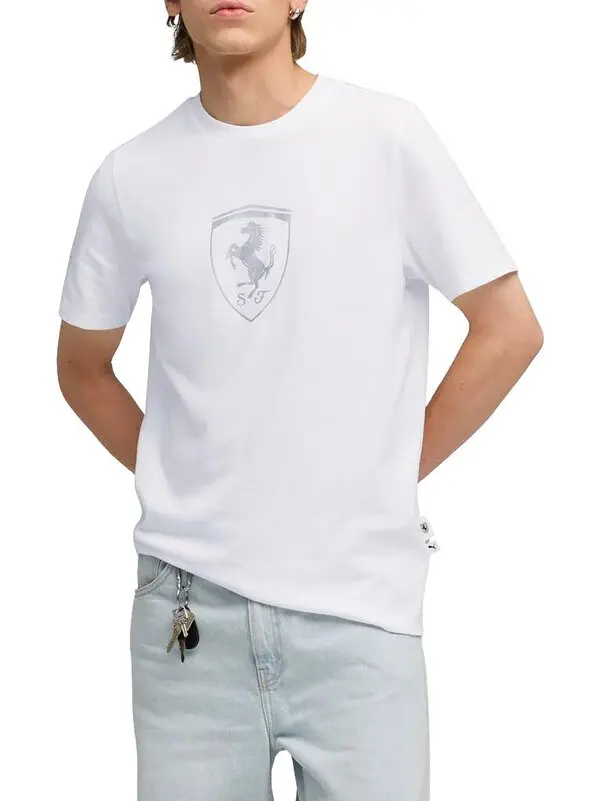 PUMA X Ferrari Sportswear Shield Graphic T-shirt - Puma White