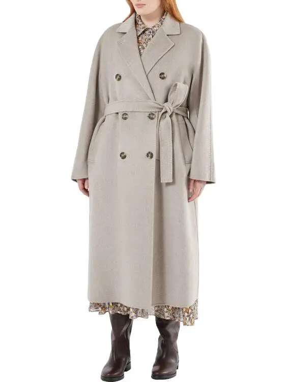 Marina Rinaldi Bolivar Virgin Wool Coat - Turtledove Grey