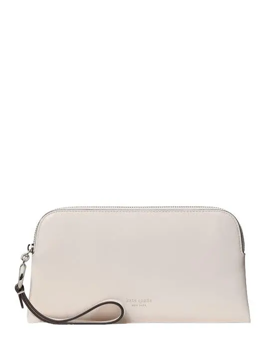 Kate Spade New York Leather Medium Wristlet - Cream