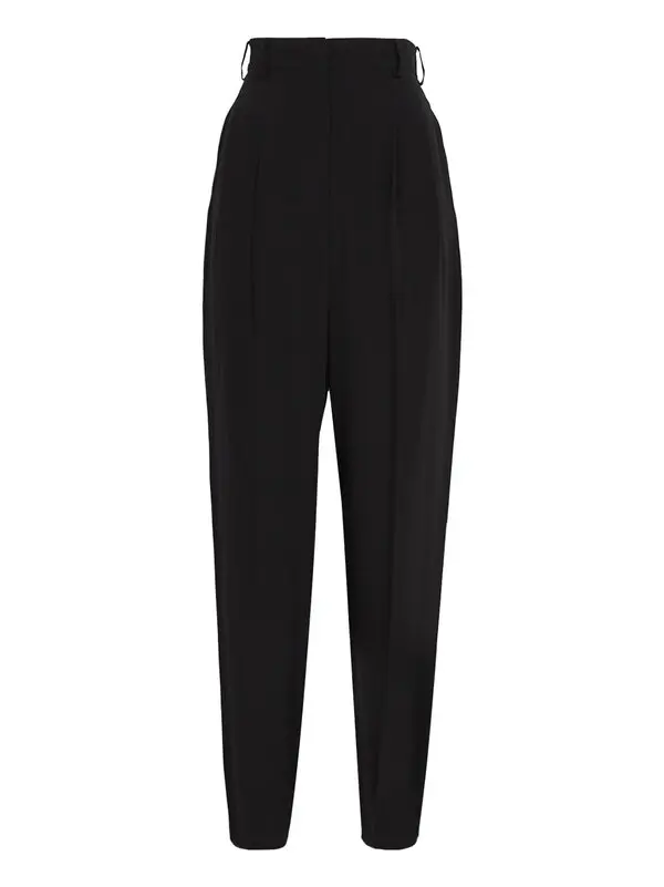 JOSEPH Crepe De Soie Silk Tarn Trousers - Black