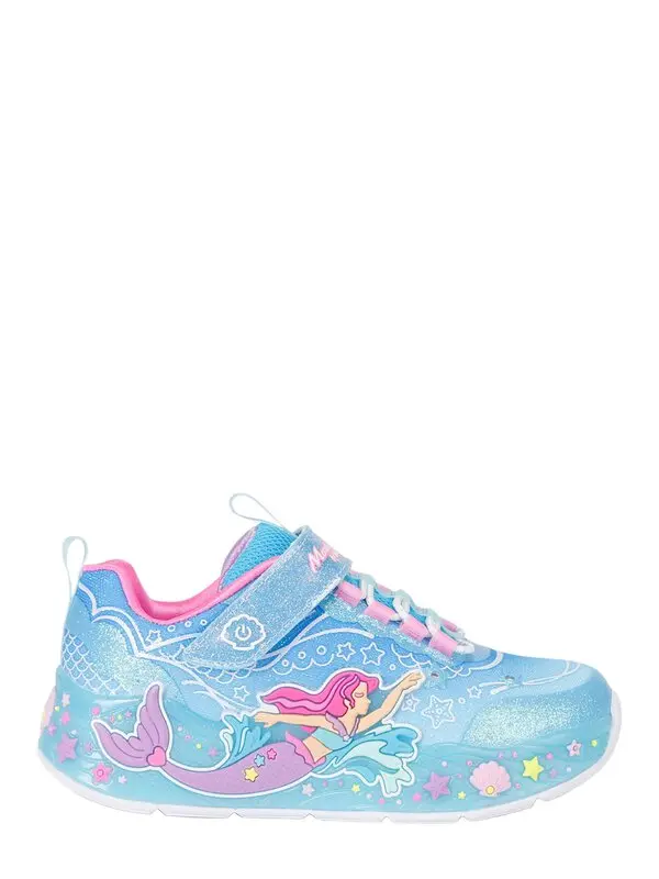 Sketchers Mermaid Dreams Light-up Sneakers - Blue
