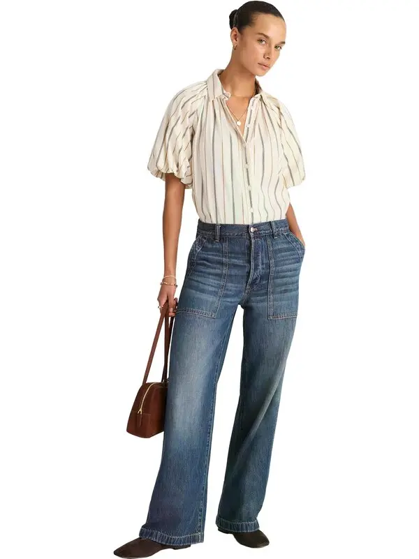 Madewell The Low-slung Baggy Jeans - Lindewood Wash