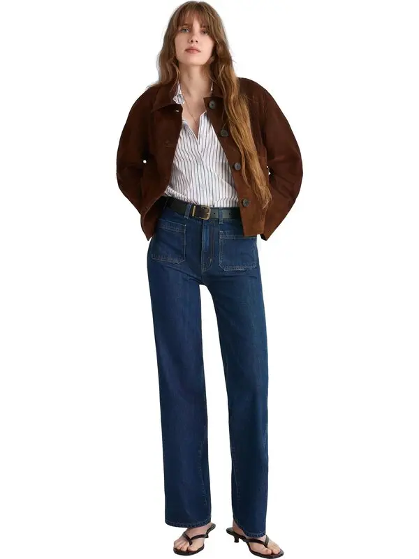 Madewell The Cleo Straight Jean - Plumville Wash