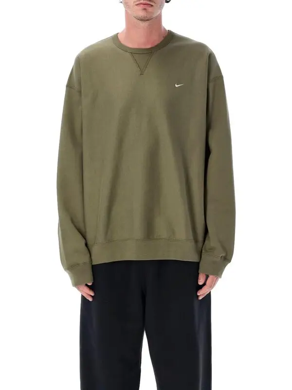 Nike Solo Swoosh Fleece Sweatshirt - Medium Olive