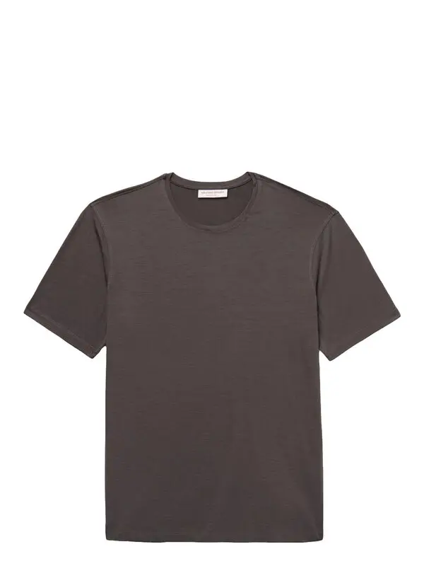 Orlebar Brown Ob-t Slim-fit Merino Wool-jersey T-shirt - Brown