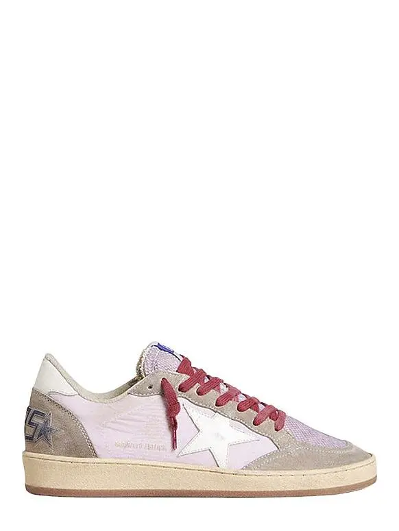 GOLDEN GOOSE Ball Star Embellished Sneakers - Pink/violet