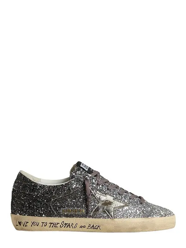 GOLDEN GOOSE Super Star Classic Sneakers - Silver/black