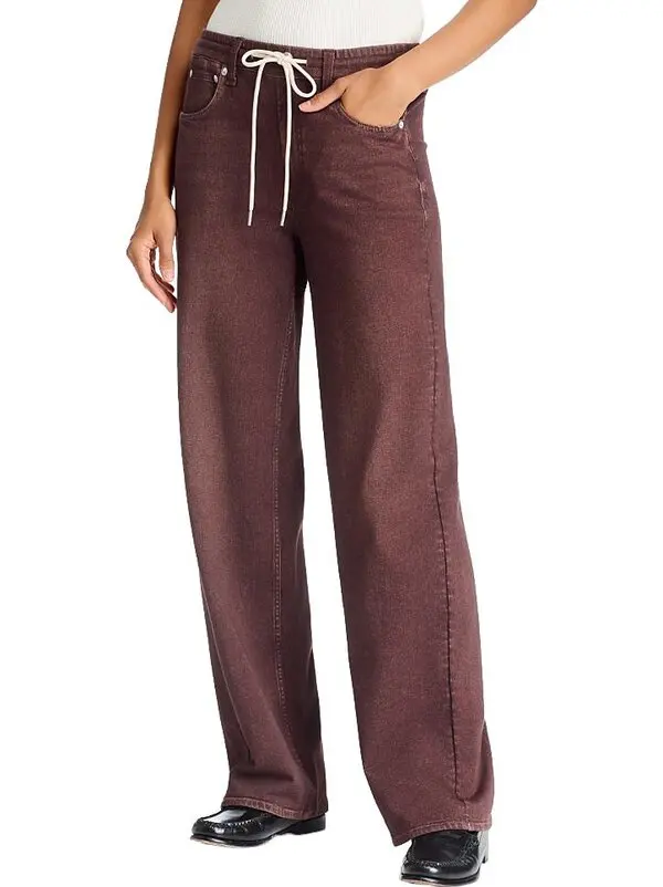 Rag & Bone Miramar Terry Wide Leg Pants - Chocolate