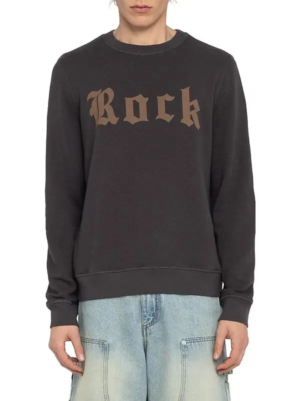 Zadig&Voltaire Stony Slub Rock Tee - Dark Chocolate
