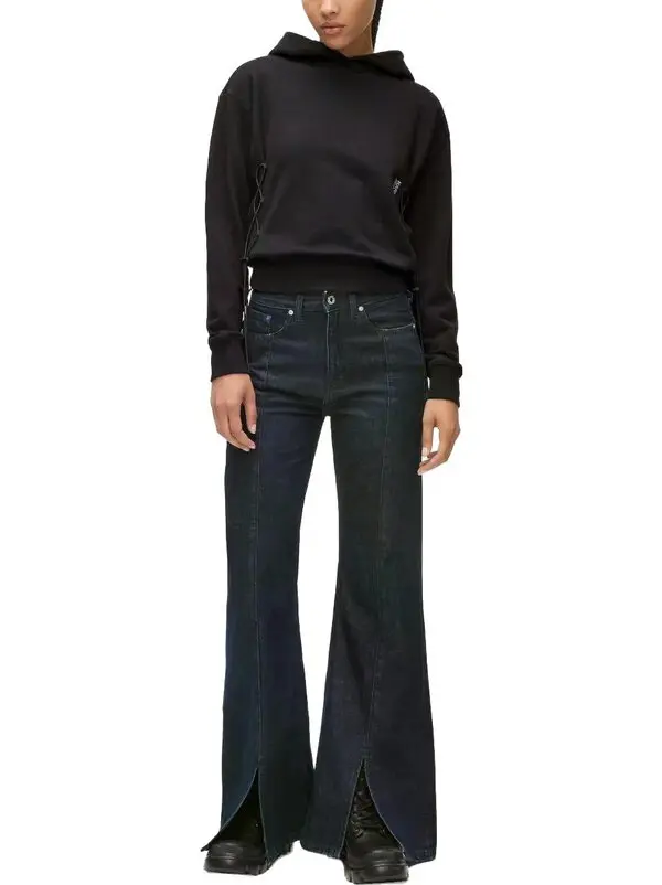 Karl Lagerfeld High-rise Slit Jeans - Blue