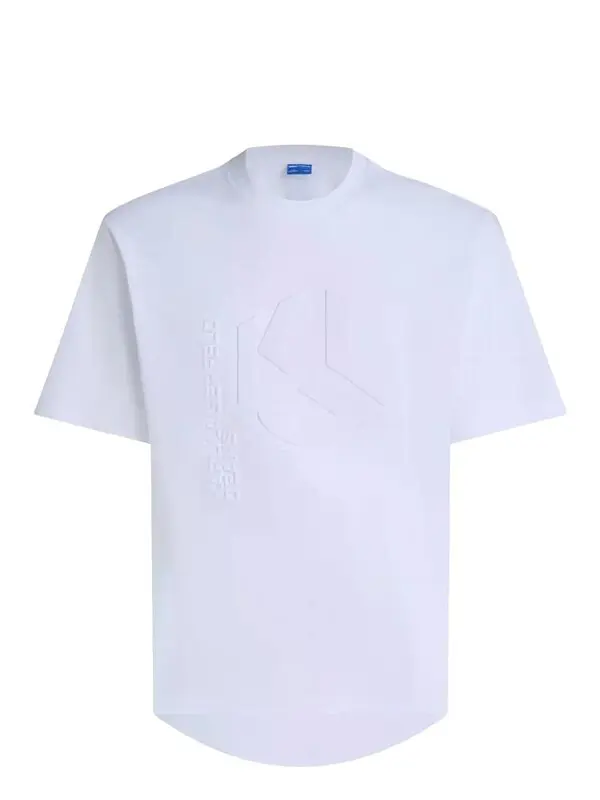 Karl Lagerfeld Embossed-logo T-shirt - White