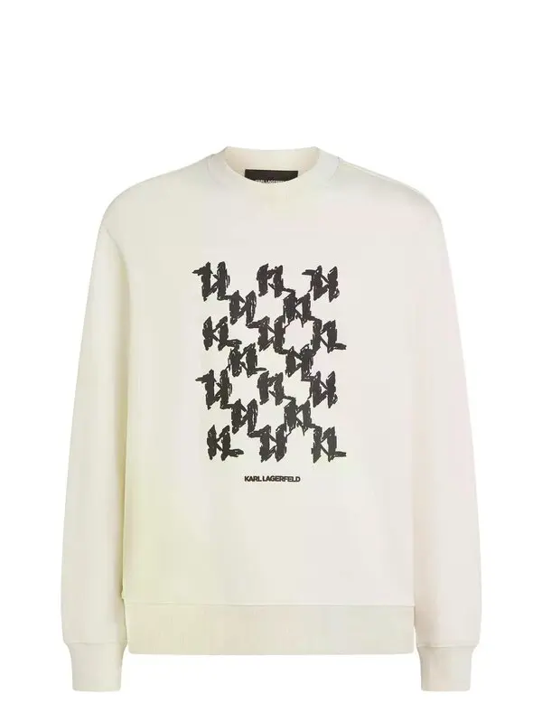 Karl Lagerfeld Monogram Box Sweatshirt - Neutrals