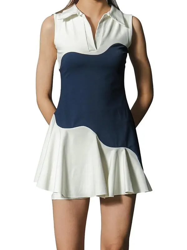 PORT DE BRAS Wave Dress - Tan