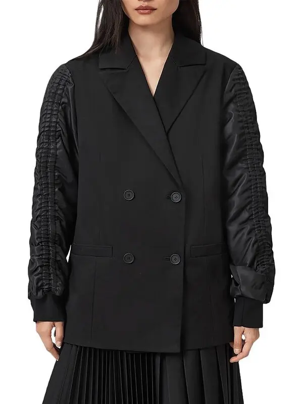 ALLSAINTS Lorna Bomber Blazer - Black