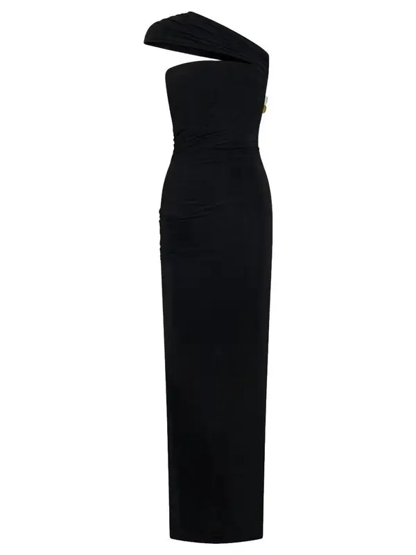 Christopher Esber Beach Glass Draped Maxi Dress - Black