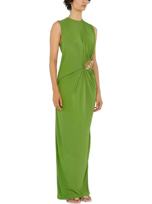 Christopher Esber Encased Cut-out Twisted Maxi Dress - Green