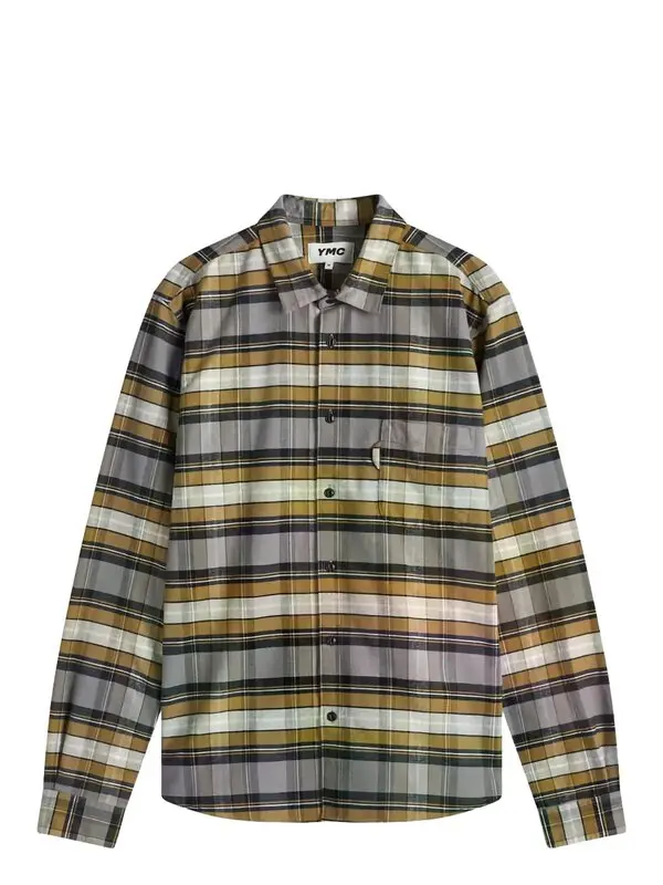 You Must Create Plaid-pattern Shirt - Grey