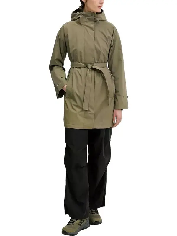 Columbia Here And There™ Iii Hooded Belted Coat - Green