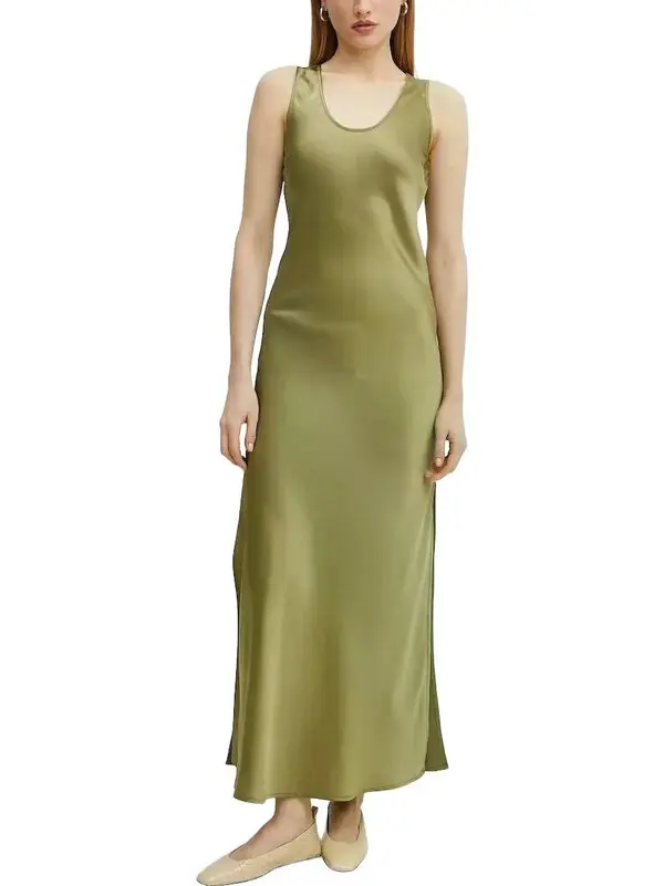 SILVIAN HEACH Side-split Maxi Dress - Green