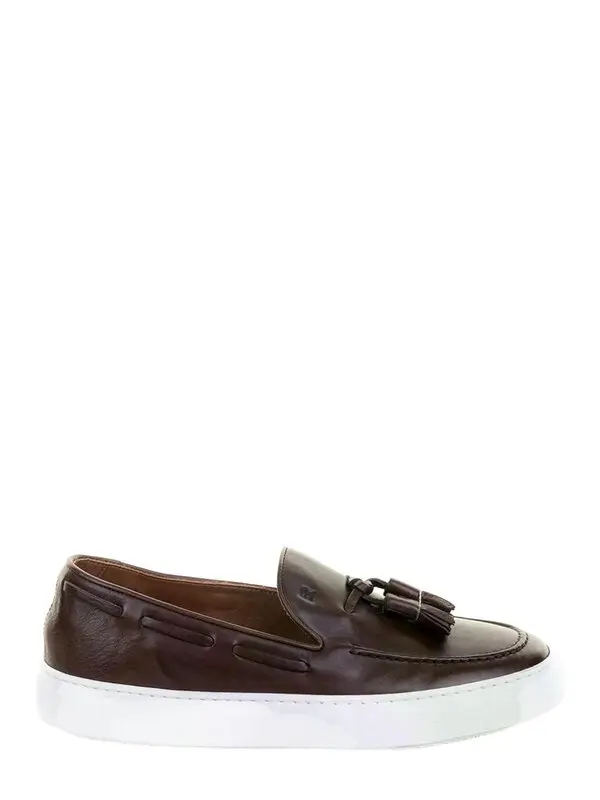 Fratelli Rossetti Tassel-detail Leather Loafers - Brown